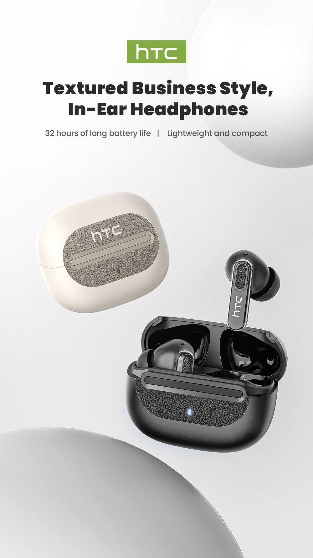HTC NE60 AI Translation Headphones Bluetooth HIFI Headphones Noise ...