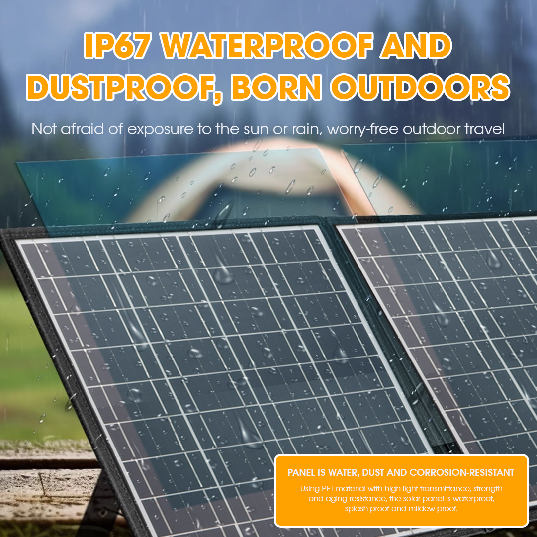 NSS Solar Panel Portable Emergency Outdoor Foldable Solar Panel Power ...