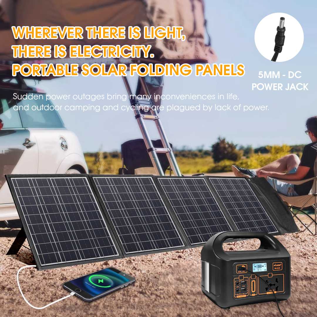 NSS Solar Panel Portable Emergency Outdoor Foldable Solar Panel Power ...