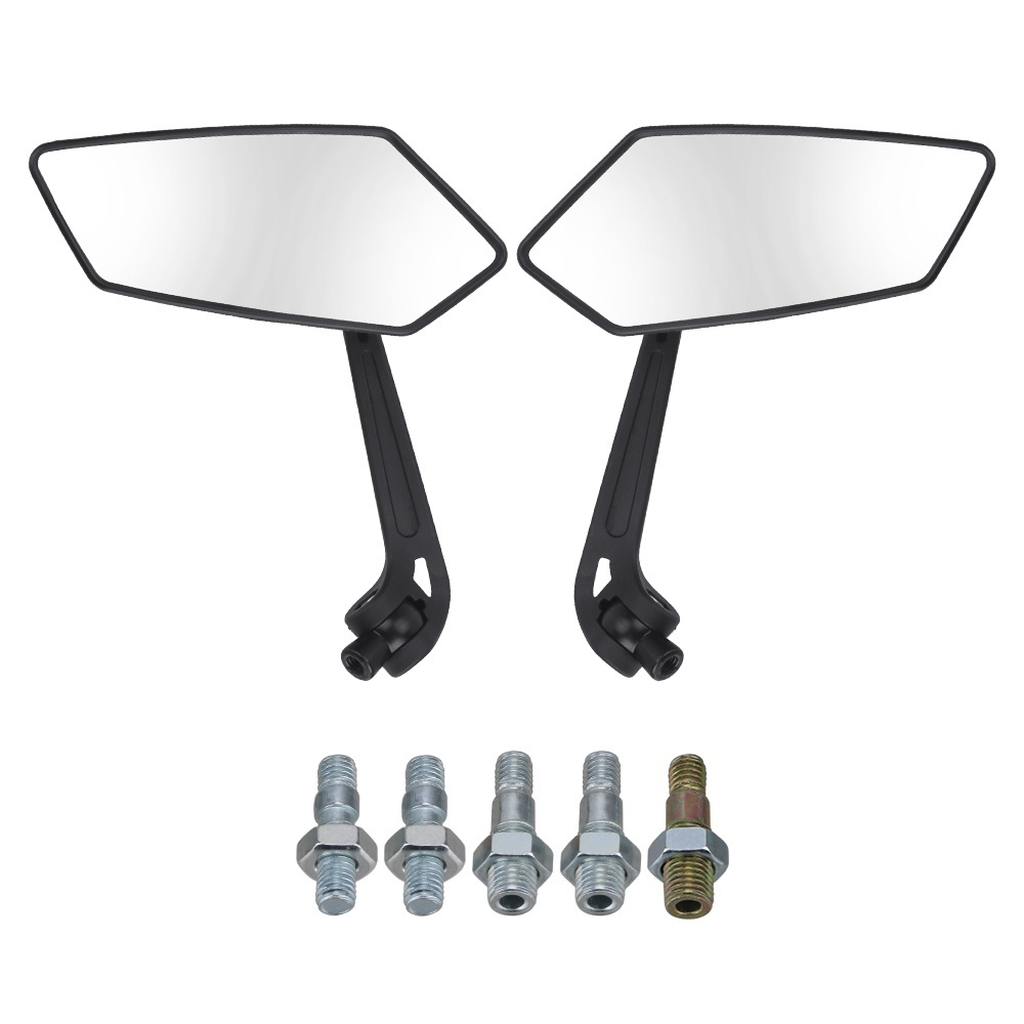 Universal Motorcycle Side Mirrors - Anti-Glare HD Glass with 360 ...