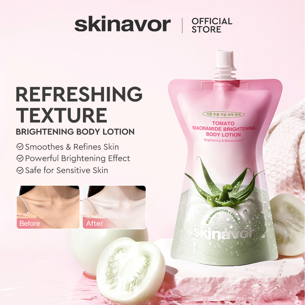 skinavor Niacinamide Body Scrub & Lotion Set Exfoliate & Moisturize for ...