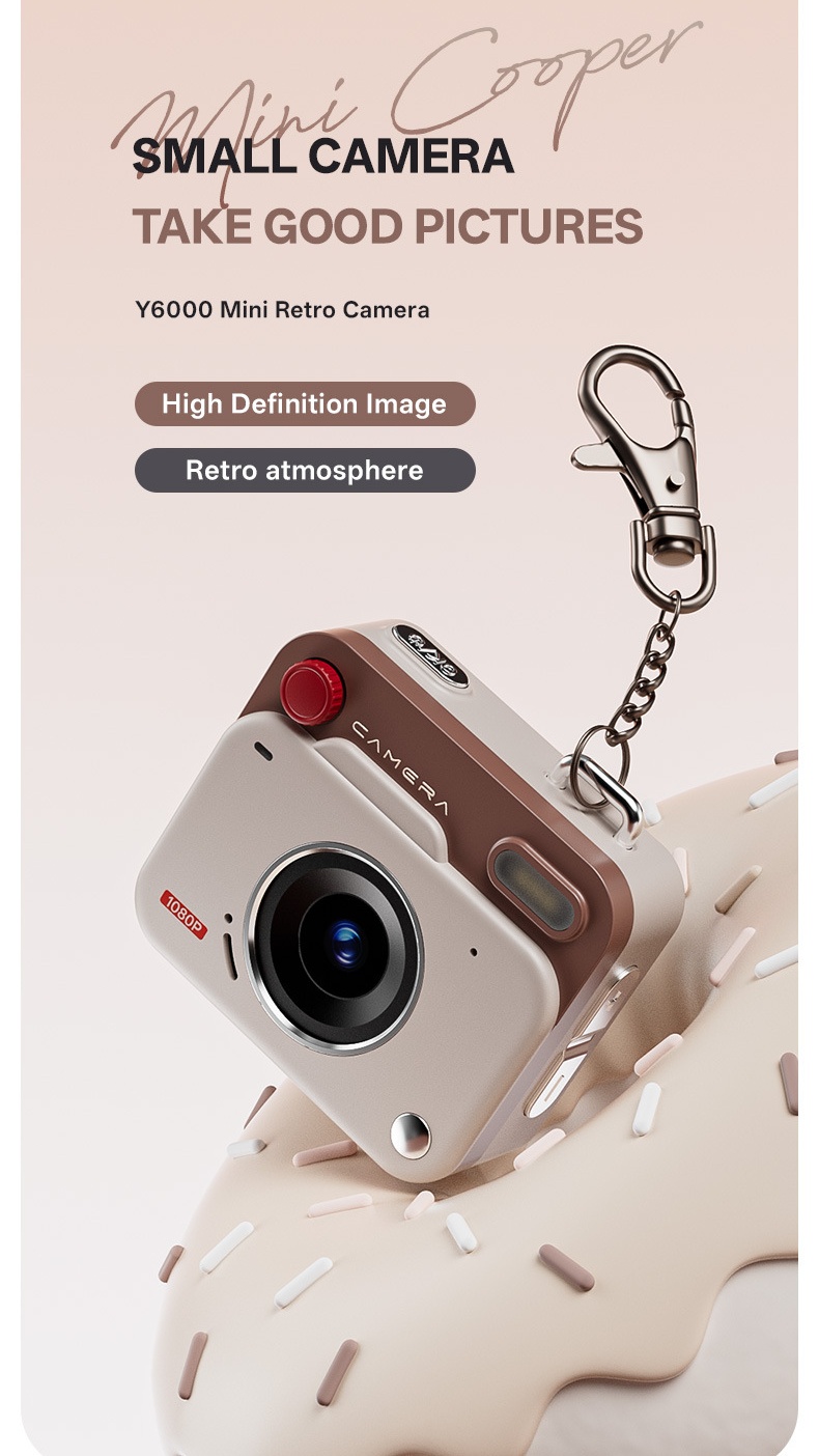 CCD Retro Mini Digital Camera Unisex 8 million Pixels HD Intelligent ...