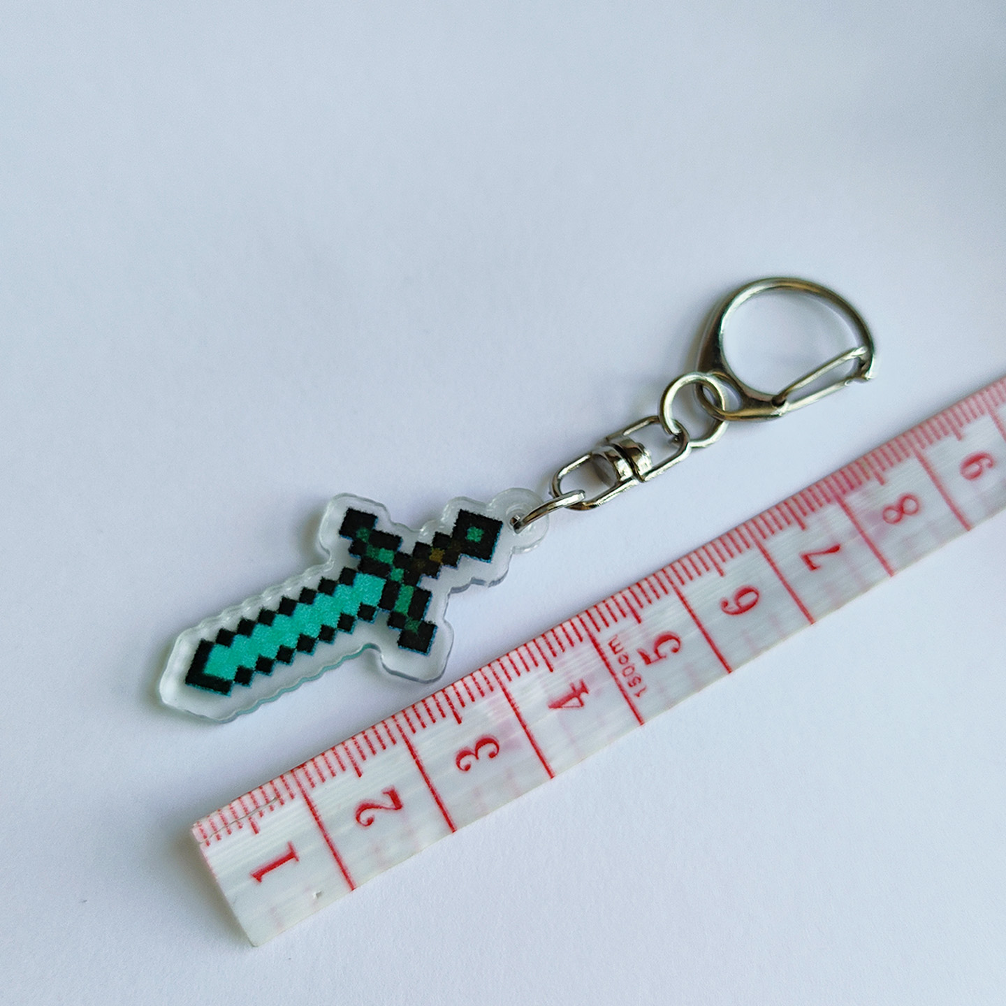 Minecraft Peripheral Keychain - MC Totem of Undying, Diamond Sword ...