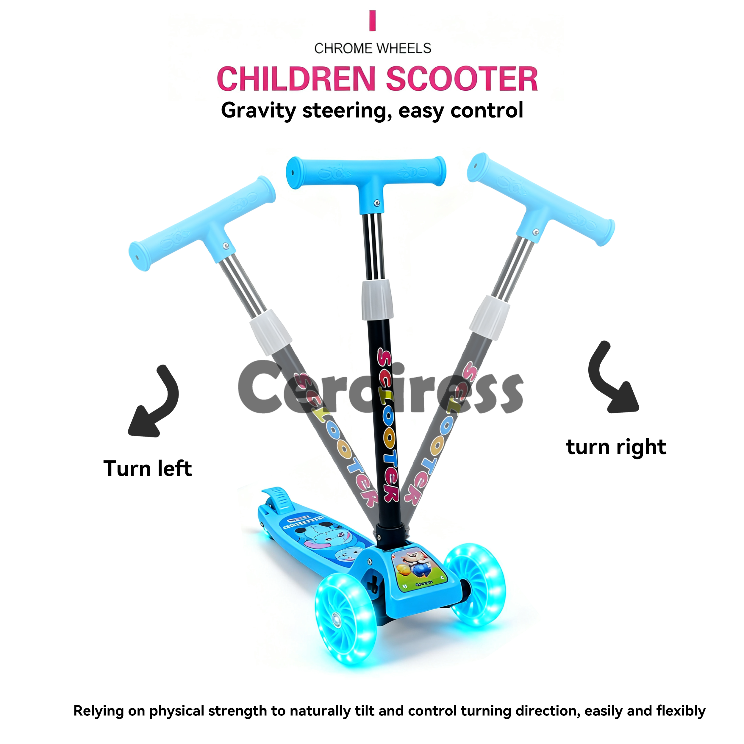High Quality Flash Wheels Scooter Kids Adjustable Handlebar Outdoor ...