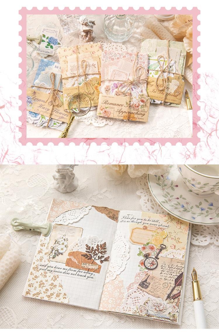 Mr. Paper Vintage Mixed Media Embellishment Kit 100pcs LaserCut Lace ...