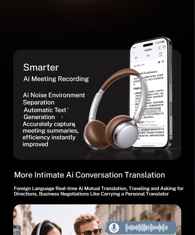 Ugreen Retro3 Retro Bluetooth Wireless Active Noise-Cancelling ...