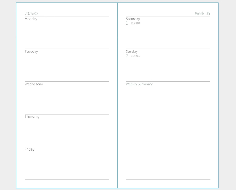 2026 Schedule Book Daily Plan Weekly Plan Handbook A6 Portable Time ...