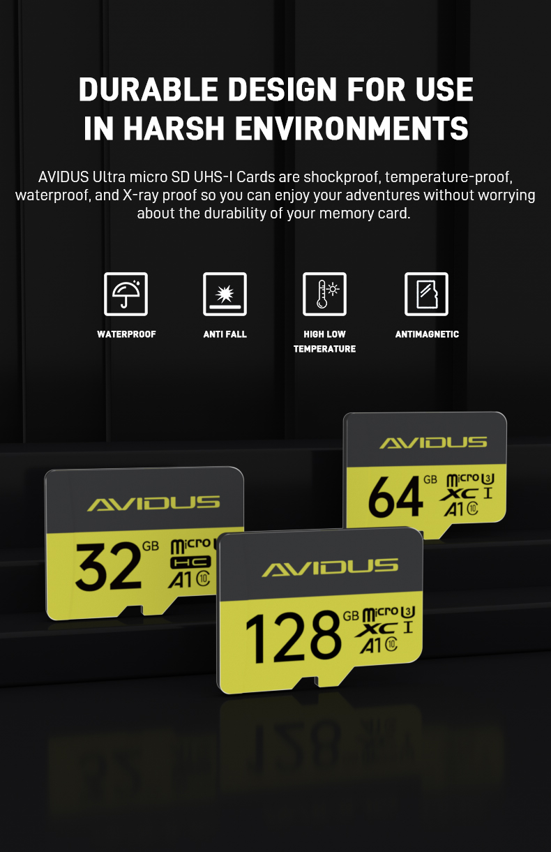 V380 PRO x AVIDUS Original Micro SD Card 16GB 32GB 64GB 128GB A1 High ...