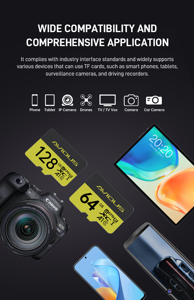 V380 PRO x AVIDUS Original Micro SD Card 16GB 32GB 64GB 128GB A1 High ...