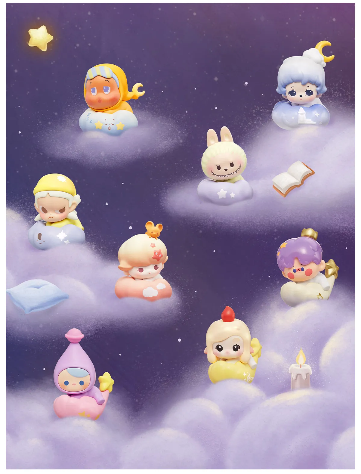 POPMART POP BEAN Goodnight Night Sky Series Blind Box (1 PC Per Pack ...
