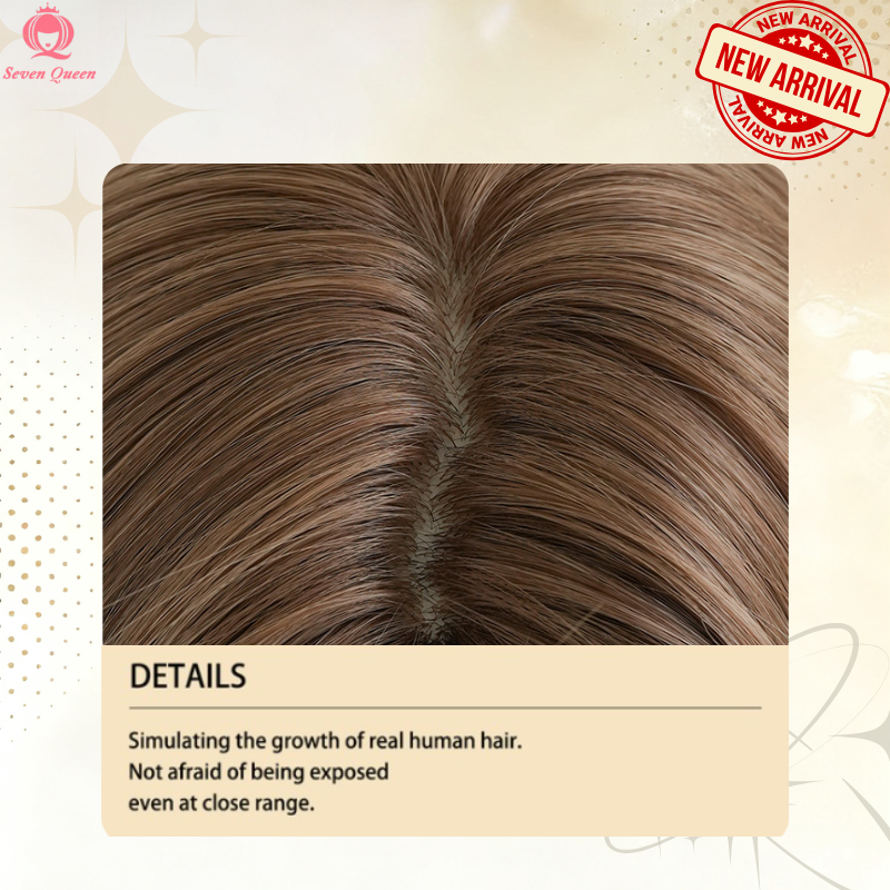 "Seven Queen" Wig 72cm Long Hair Wild Kitty Honey Tea Brown Top ...