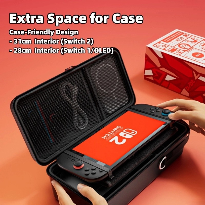 Switch Storage Bag For Nintendo Switch 1/OLED/2 Large Capacity Stand ...