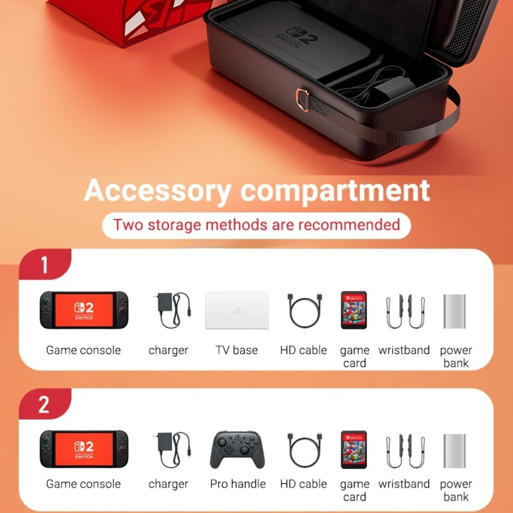 Switch Storage Bag For Nintendo Switch 1/OLED/2 Large Capacity Stand ...