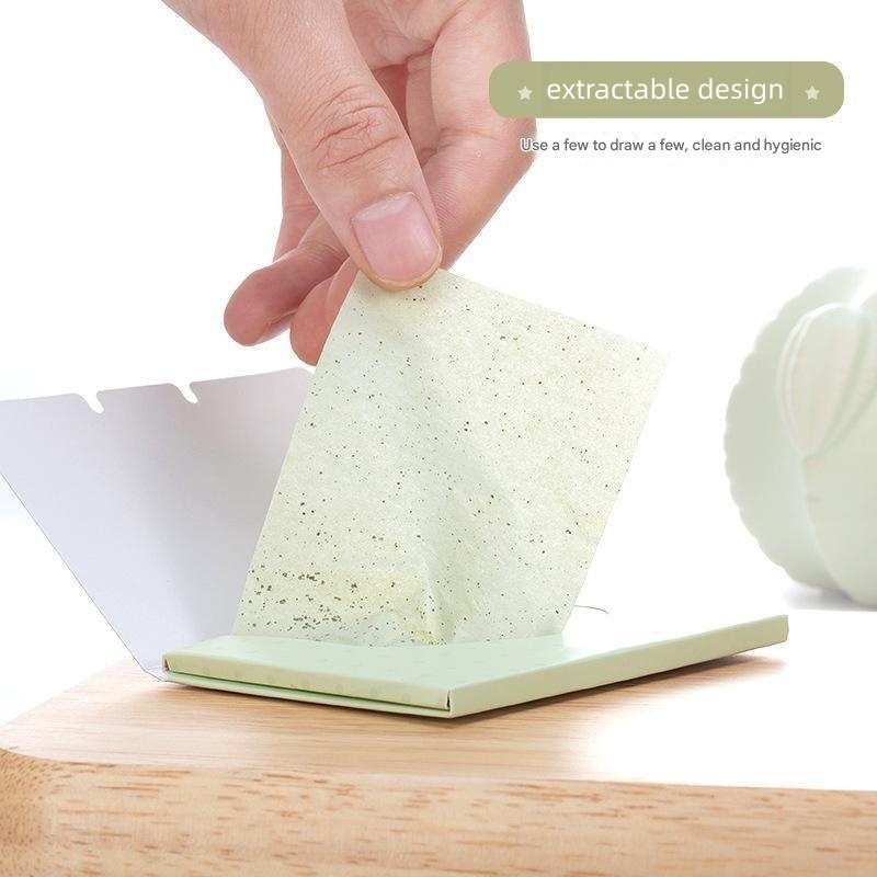 100PCs Face Oil Blotting Paper Portable Premium Natural Green Tea Oil ...