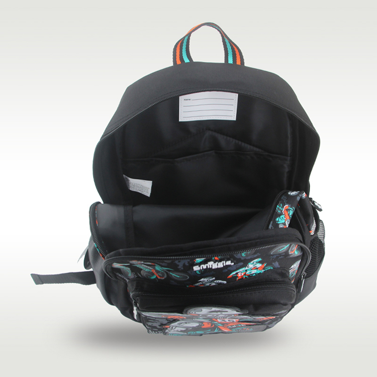 children's school bag boys backpack Black motorcycle Modeling 4-7 years ...