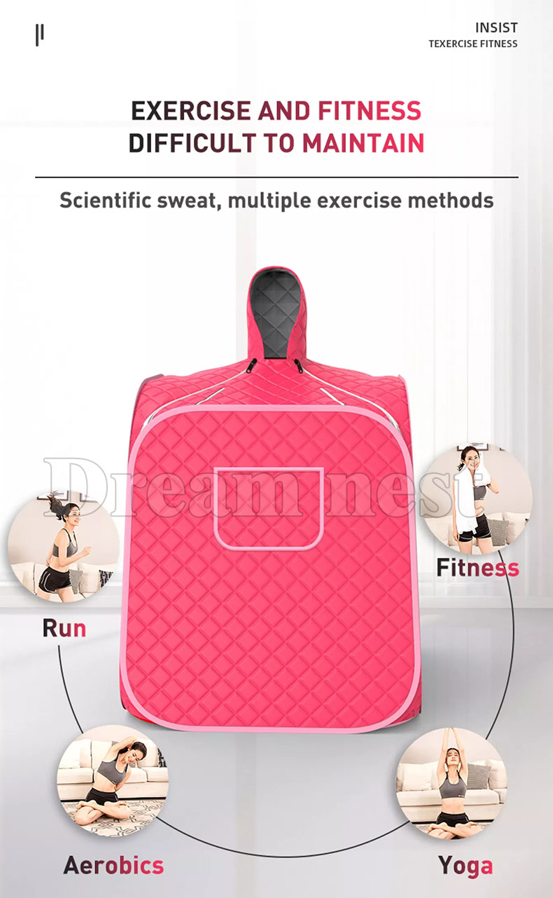 1300W Sweat Box Home Sauna Box Steam Machine Ffumigation Box Sauna SPA ...