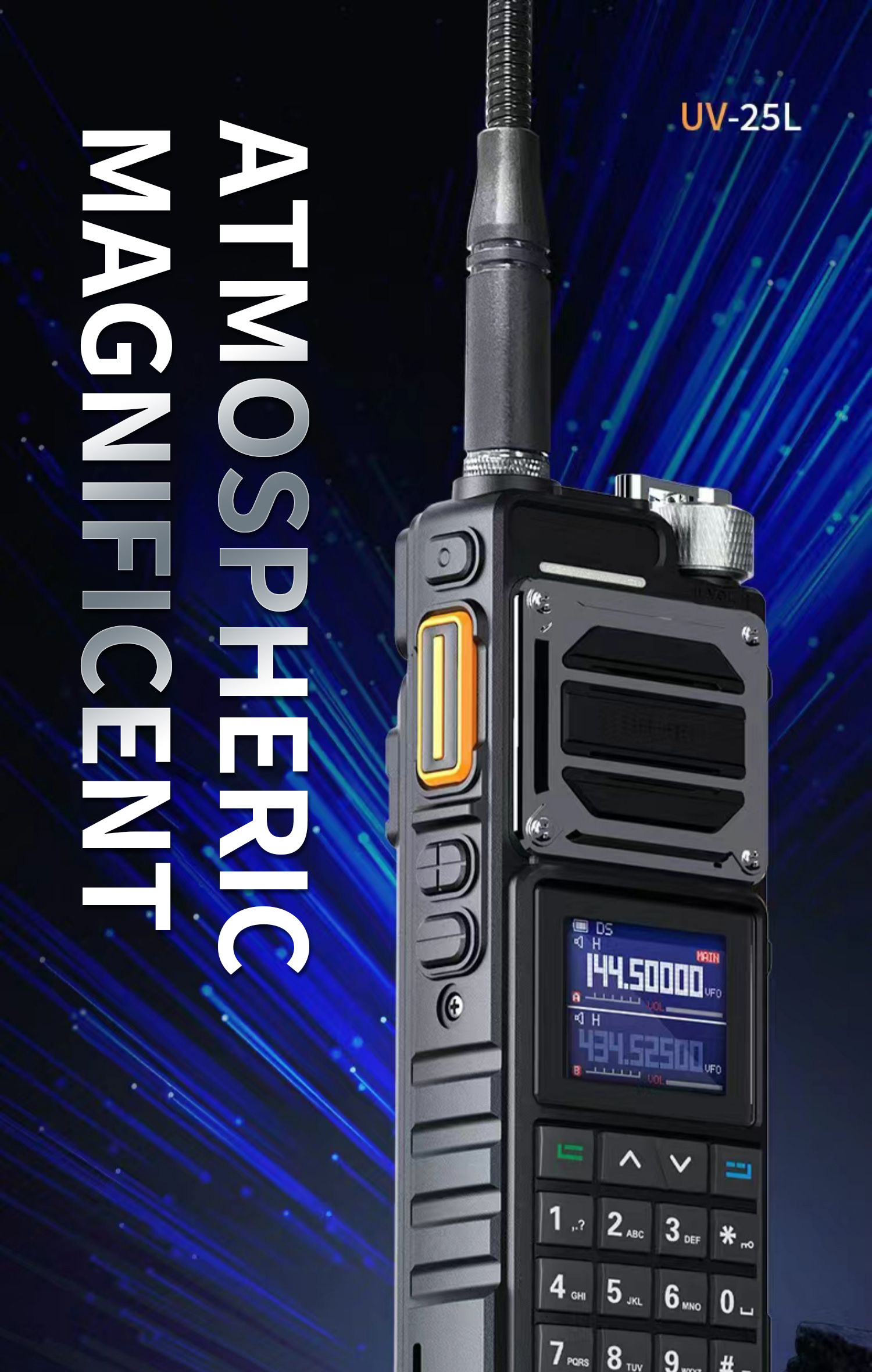 Baofeng UV-25L Walkie Talkie Long Range 10W High Power 999CH Multi-Band ...