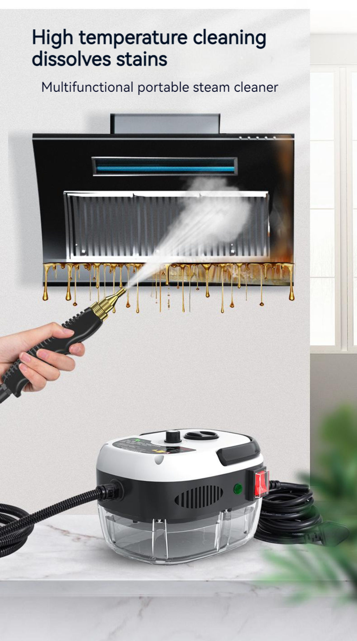 2500w multifunctional high pressure steam cleaner 220v household steam ...