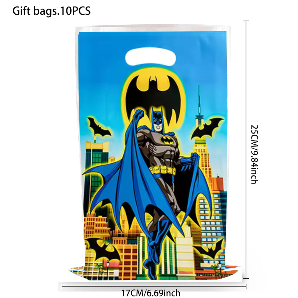 50pcs The Dark Hero Batman Birthday Party Decoration Boys Favor Thanks ...