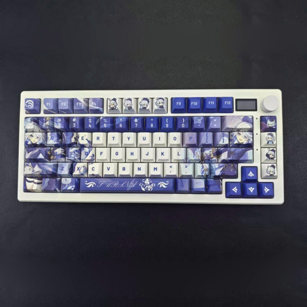 Genshin Impact Furina Focalors Keycap Cherry Profile PBT Five-side ...