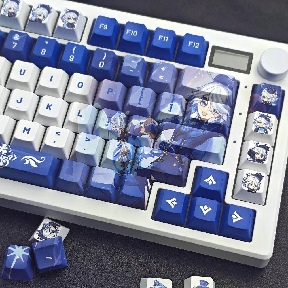 Genshin Impact Furina Focalors Keycap Cherry Profile PBT Five-side ...