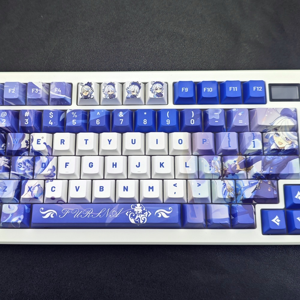 Genshin Impact Furina Focalors Keycap Cherry Profile PBT Five-side ...