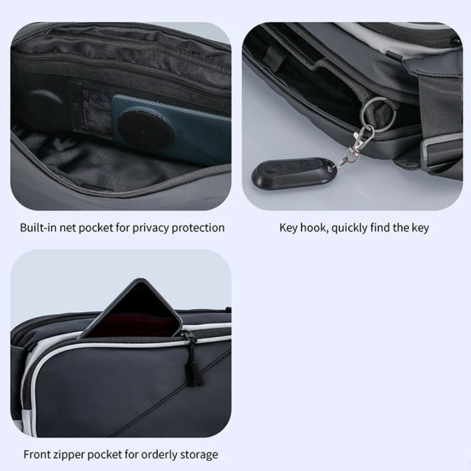 Carrying Case PU Leather Portable Storage Bag Protective Shoulder Bag ...