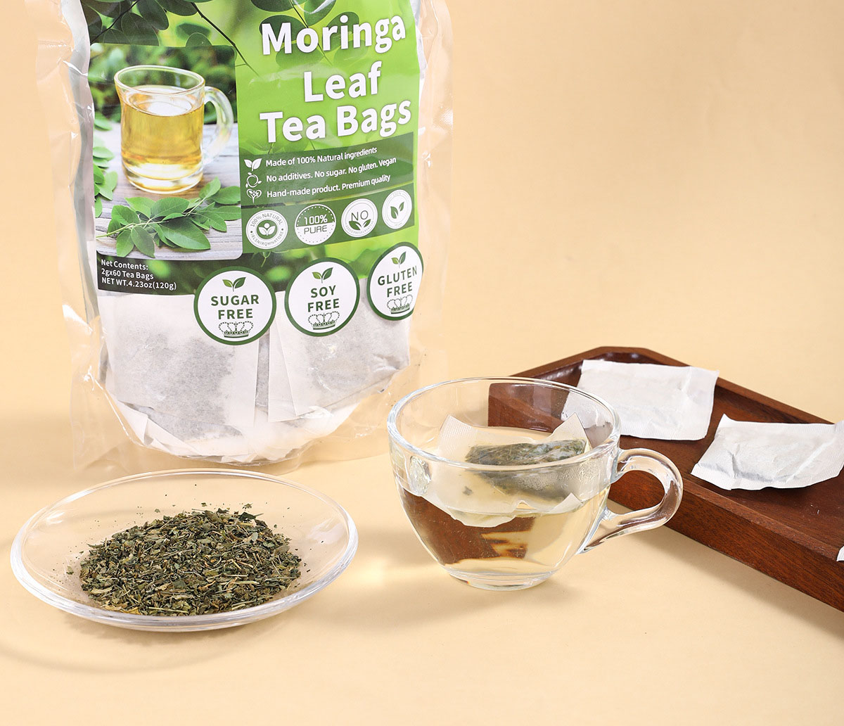 moringa tea original - Moringa Leaves tea 60 Bags Caffeine Free Moringa ...