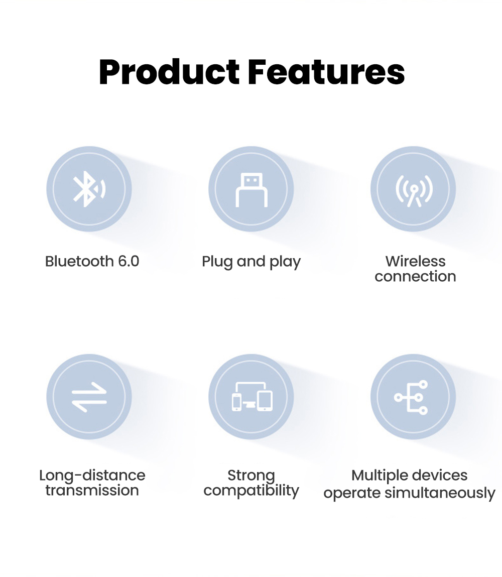 Bluetooth Adapter 6.0 Driver Free USB Desktop Computer Wireless ...