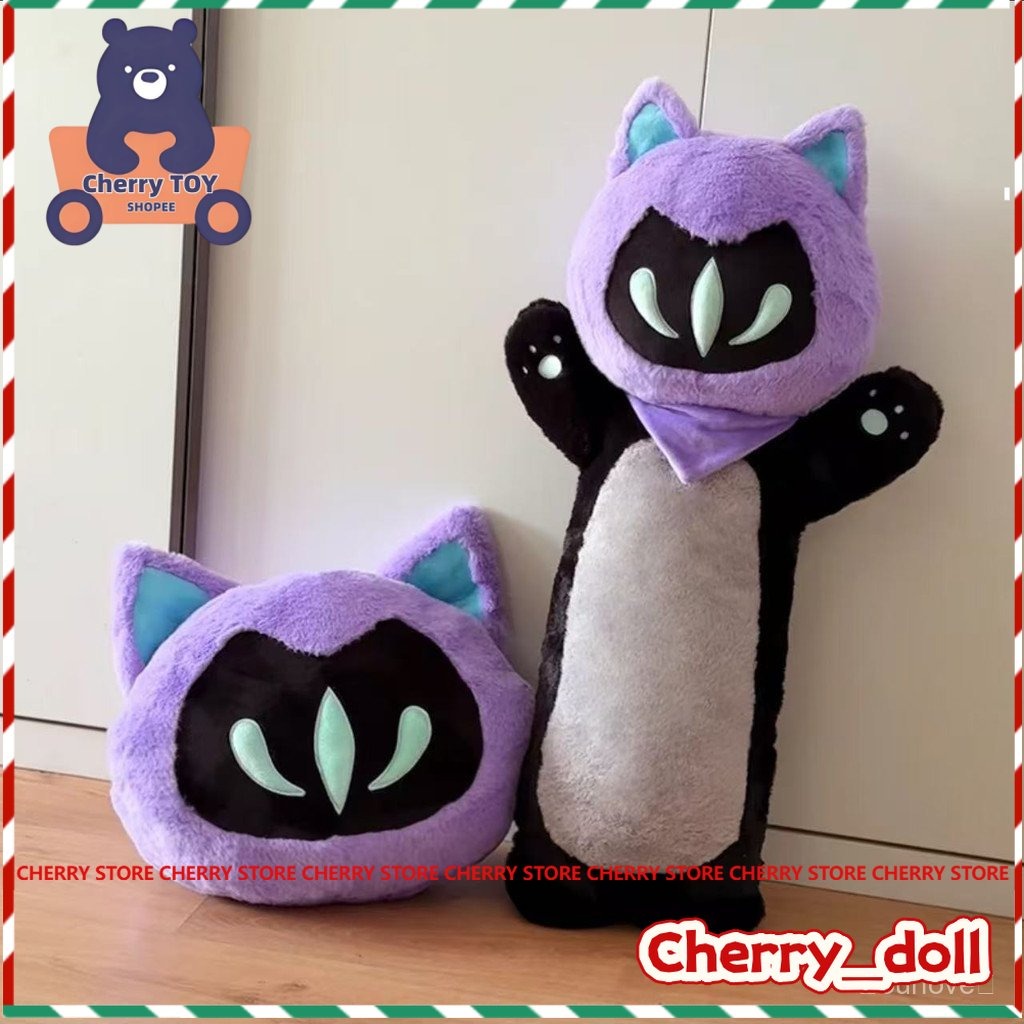VALORANT Omen Warm Winter Scarf Fun Cat Plush Pillow Cute Hand Warmer ...