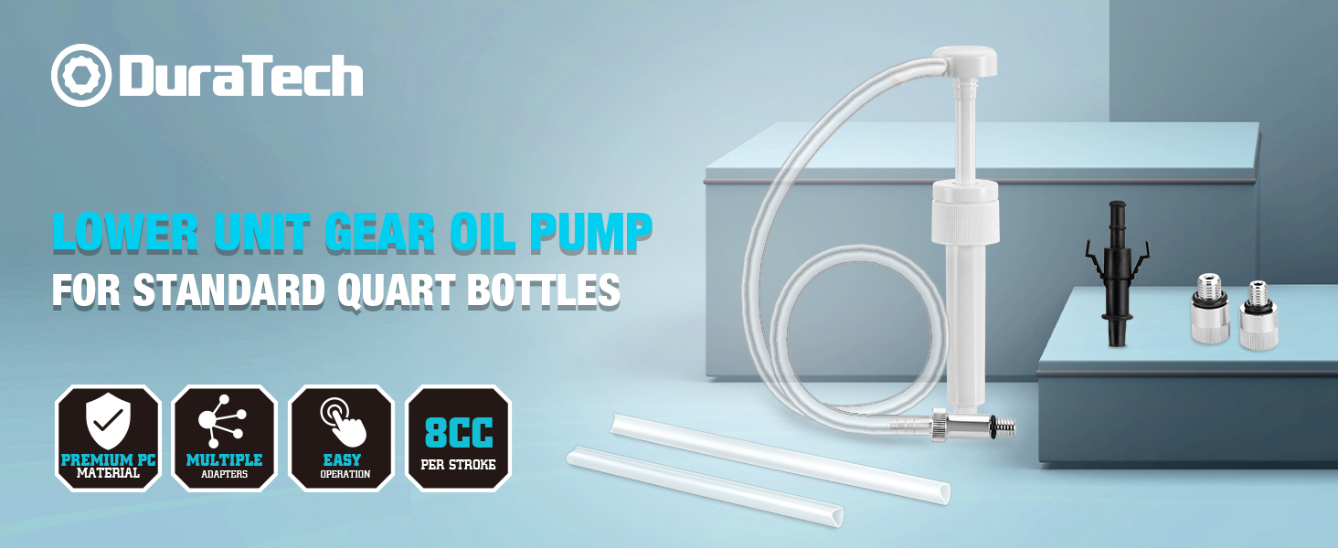 DURATECH Fluid Lubricant Pump For Standard Quart Bottles Lower Unit ...