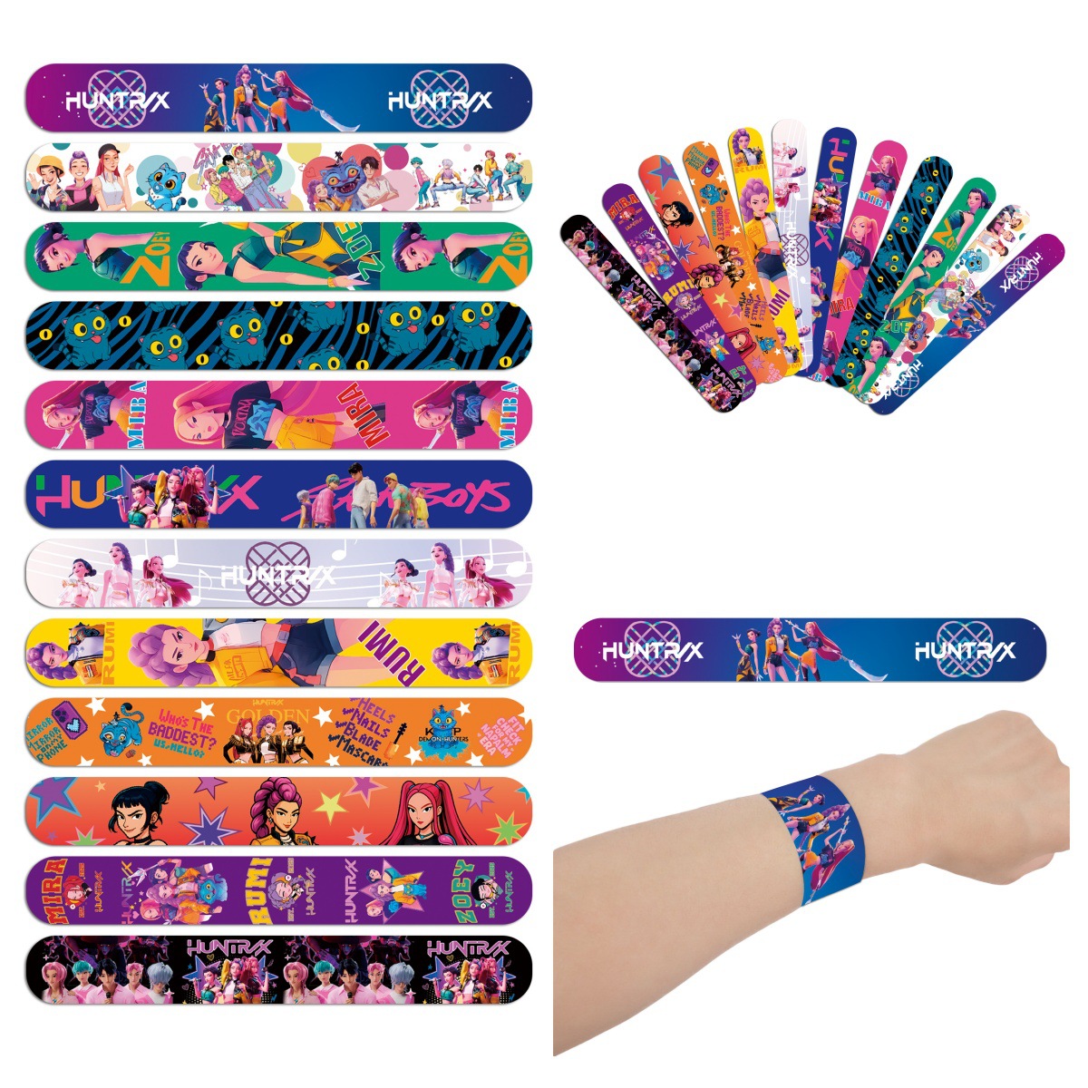 Kpop Demon Hunters Slap Bracelets Party Favors Birthday Party Gifts ...