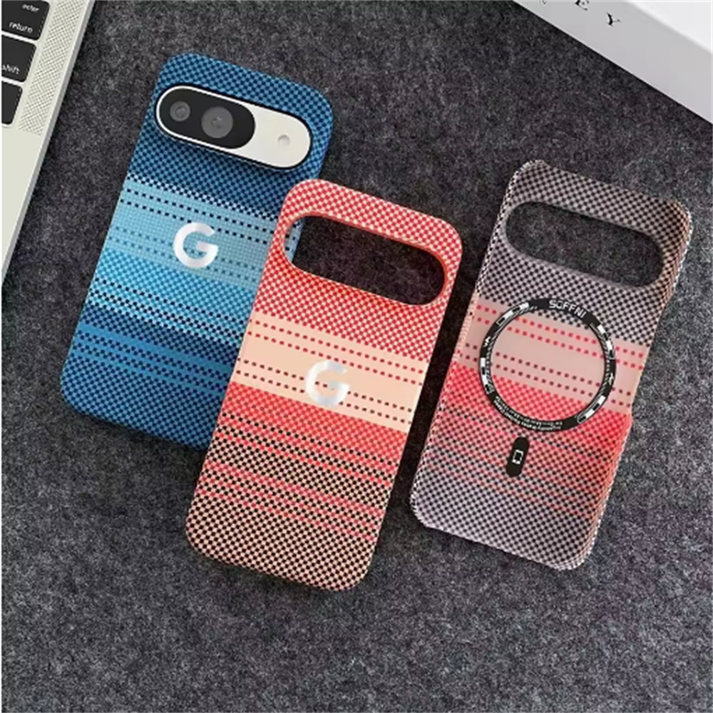 Luxury Carbon Fibre Stripe Sunset Series Wireless Charging Magnetic ...