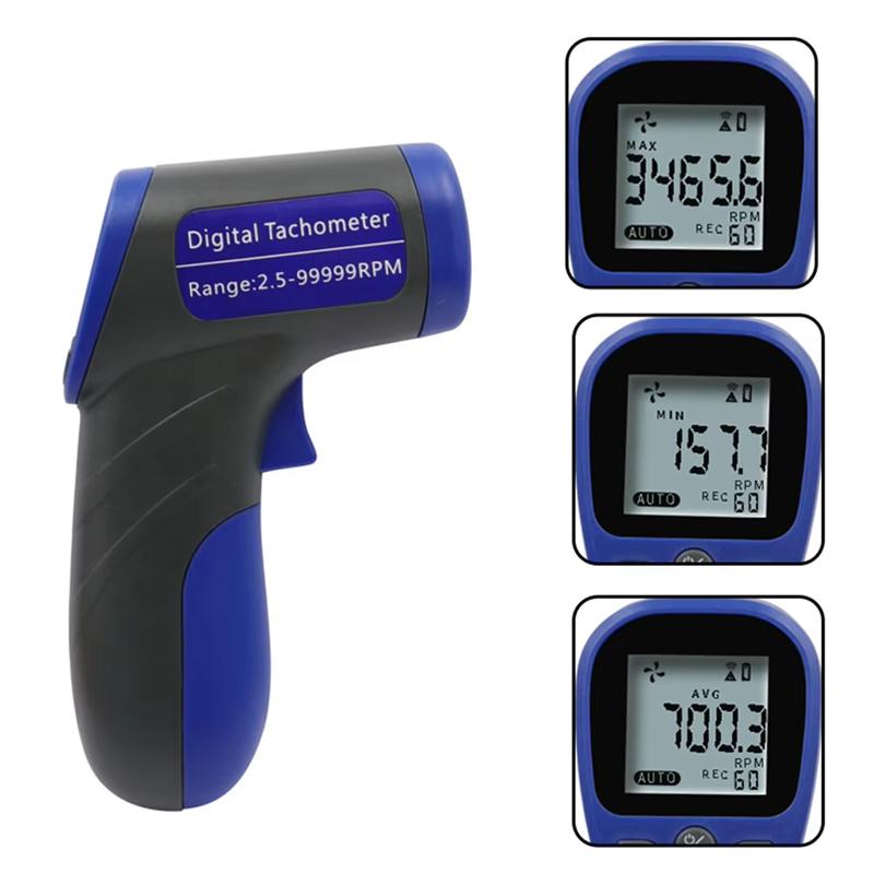 DT-6685 Non Contact Infrared Lasers Tachometer, Motor Speedometer ...