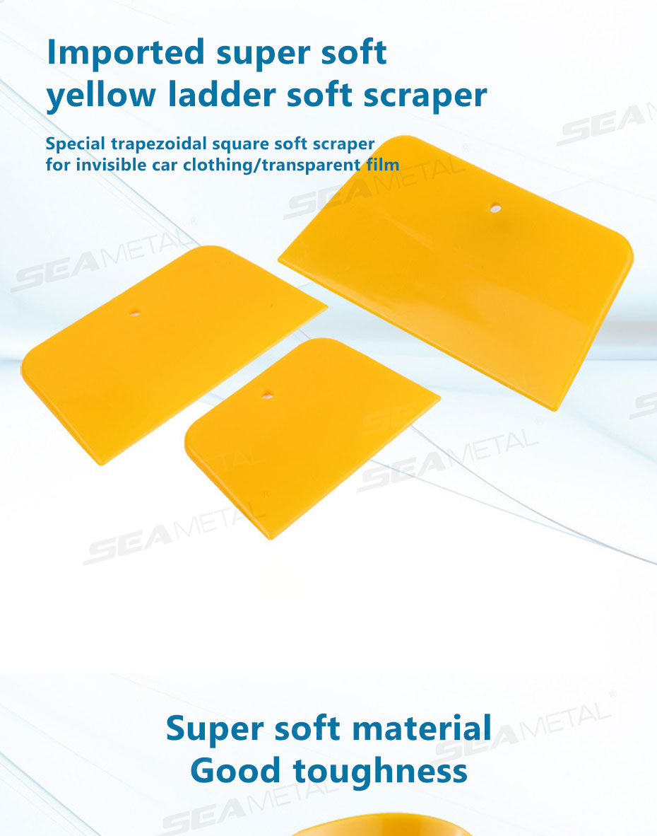 SEAMETAL Car Body Filler Spreader 4/5/6 Inch Reusable Soft Scraper ...