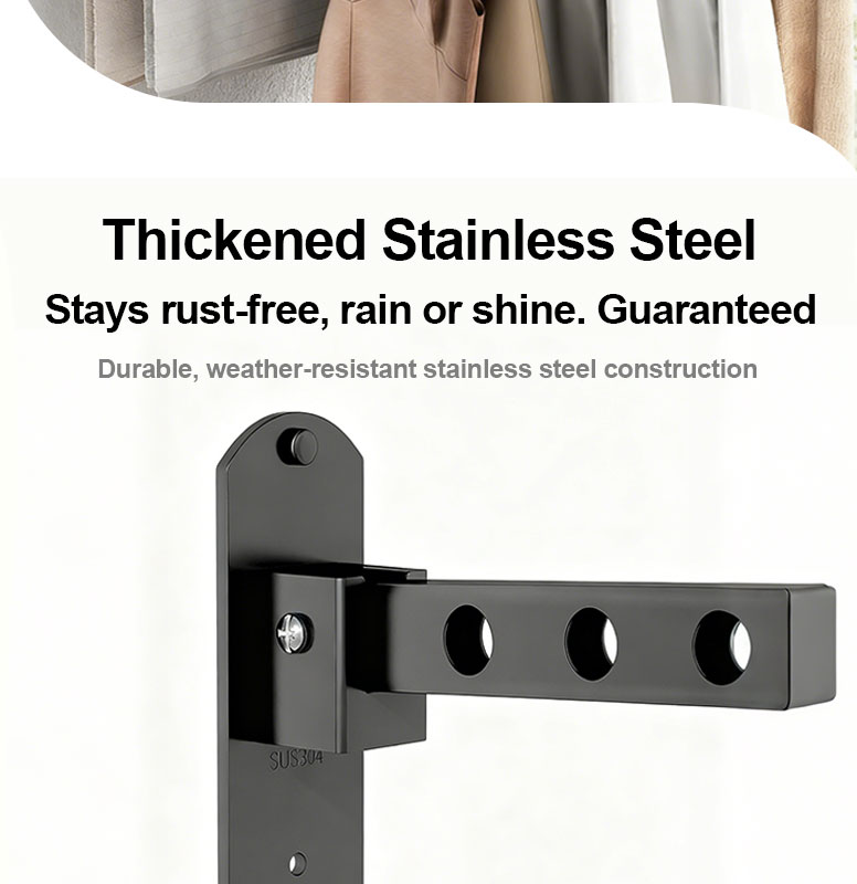 Portable Folding Wall Hanger Multifunction Adjustable Stainless Steel ...