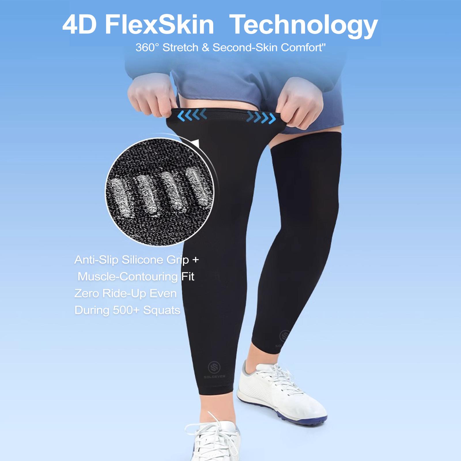 SOLOEVER 2PC Leg Sleeves Ice Silk – UPF50+ Sun Protection Cooling Leg ...