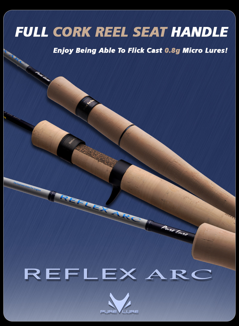 PURELURE REFLEX ARC Flick Cast 0.5-12g BFS Rod 6FT Toray Carbon T1100 ...