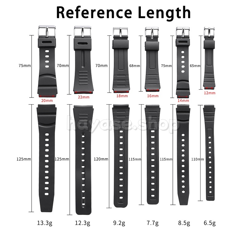 For Casio F91W F84 F105/108 A158/168 W800H SGW400 AE1200/1300 series 12/14/16/18/20/22mm ...