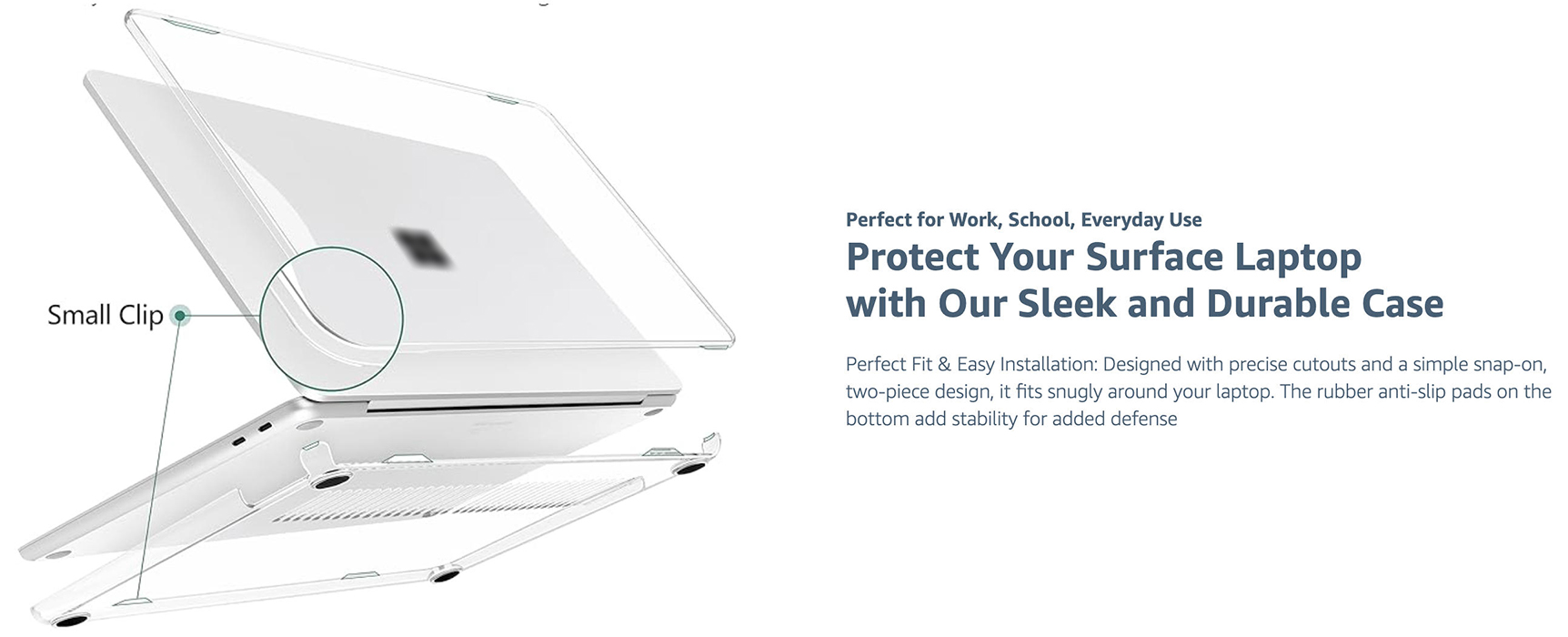 Plastic Case Hard Shell Cover for 2025 Surface Laptop 13-Inch (model ...