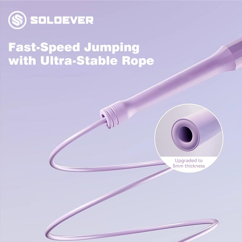 SOLOEVER Jump Rope High Speed – Steel Cable Professional Skipping Rope ...