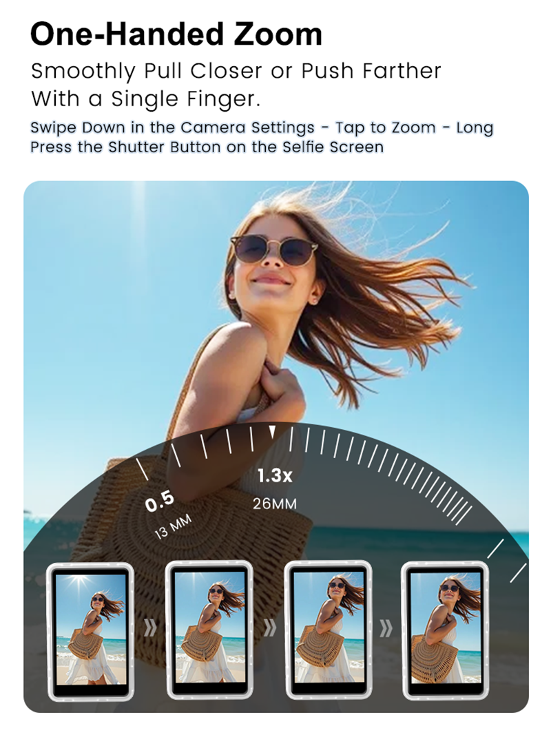 Selfie Monitor with Fill Light Screen for iPhone And Android, Wireless ...