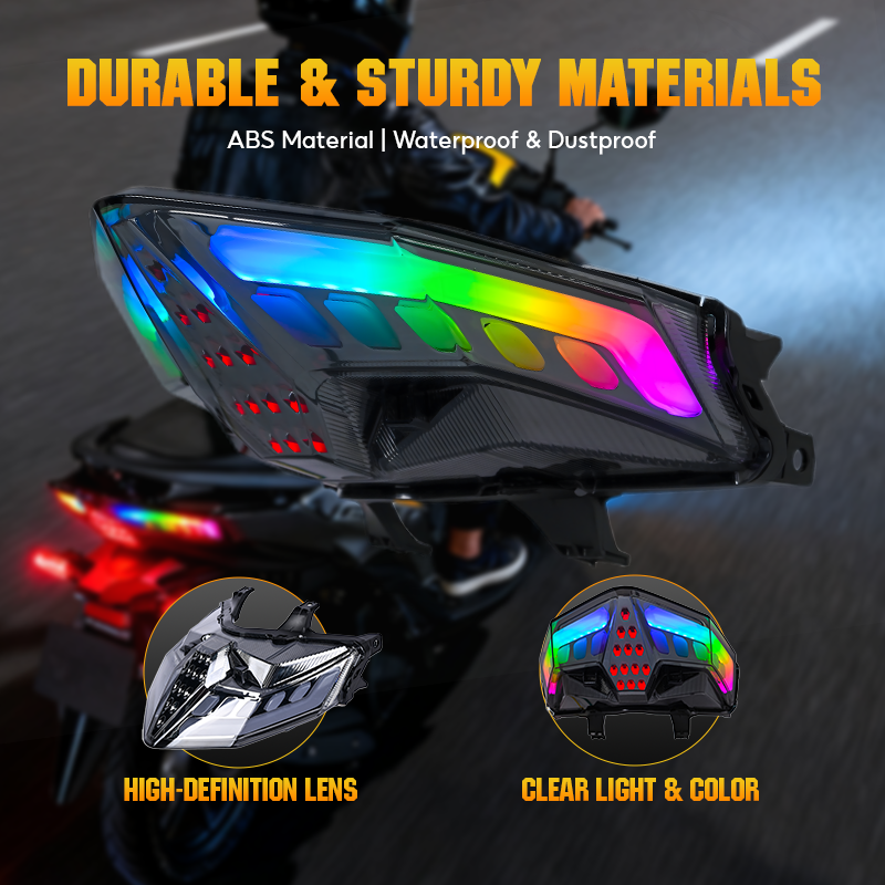 SOARFLY Tail Light Motorcycle for Honda Click 125/150 V2 V3 LED VIVID ...