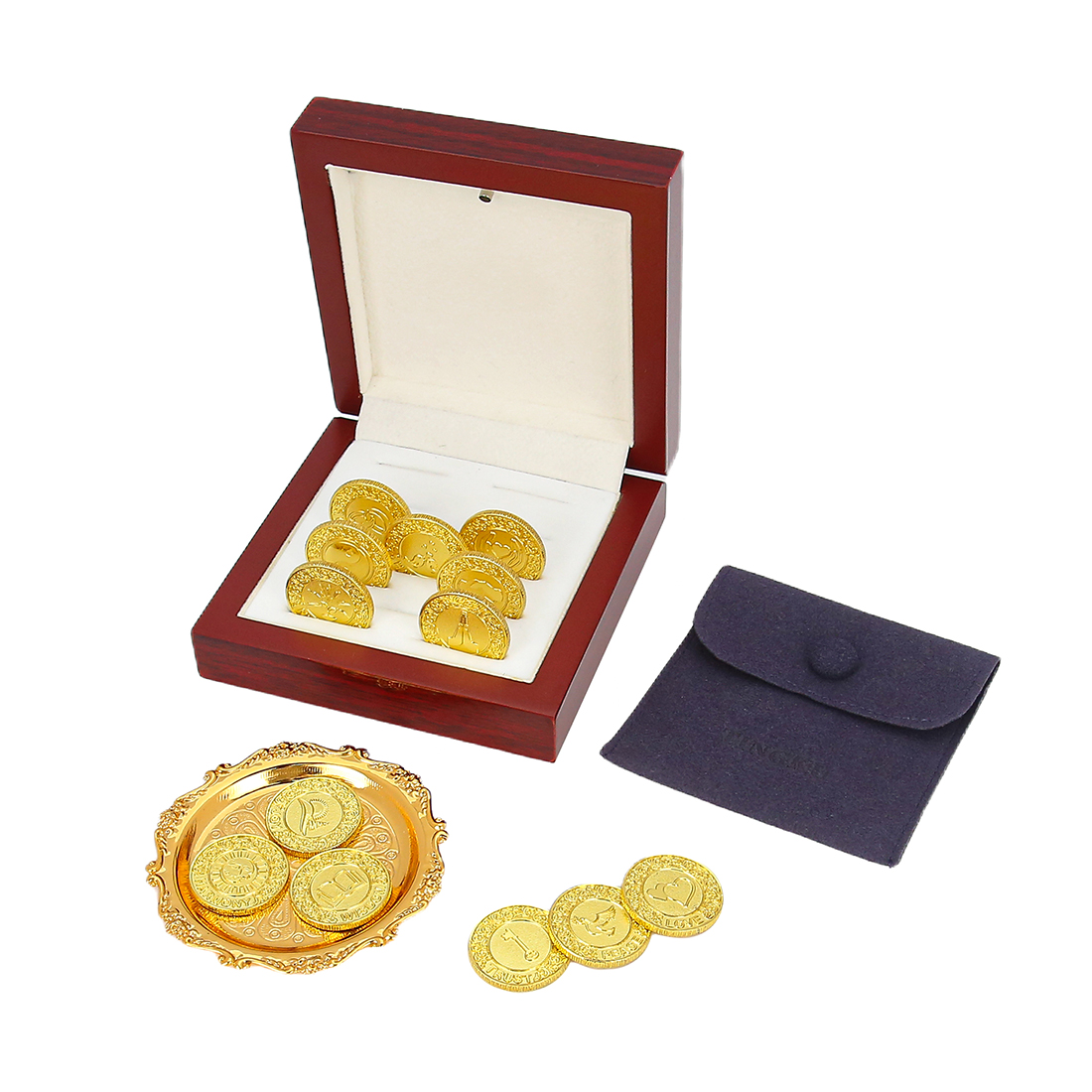 Wedding Arras De Boda Gift Set with Wooden Box Wedding Ceremony for ...