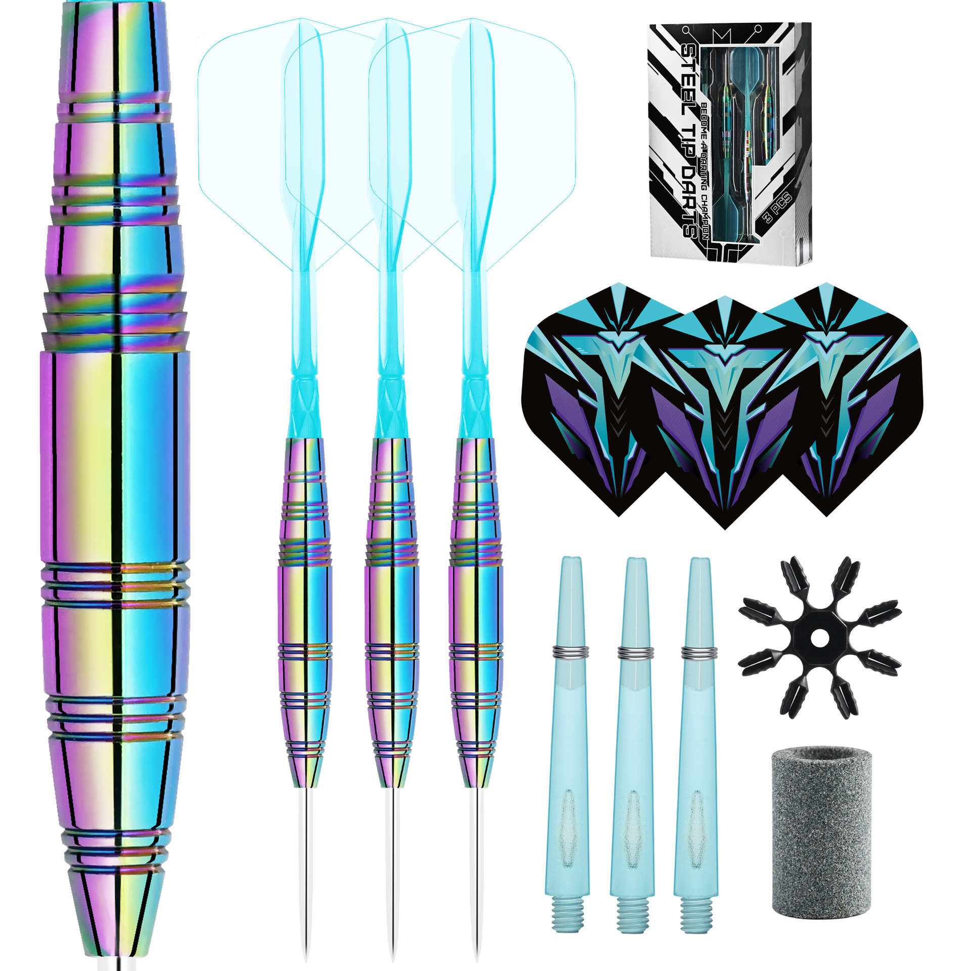 GOODARTS 23 Grams Professional Steel Tip Dart Set Brass Darts with ...