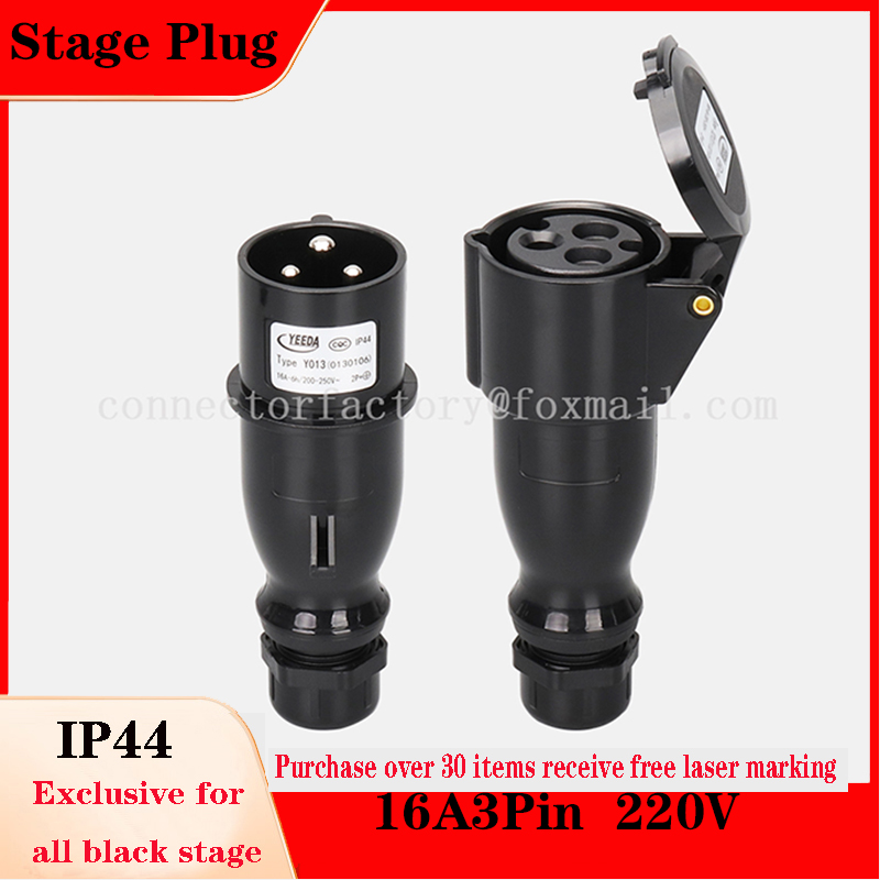 Stage-Specific Industrial Waterproof Socket-Plug Mating Connector 16A ...