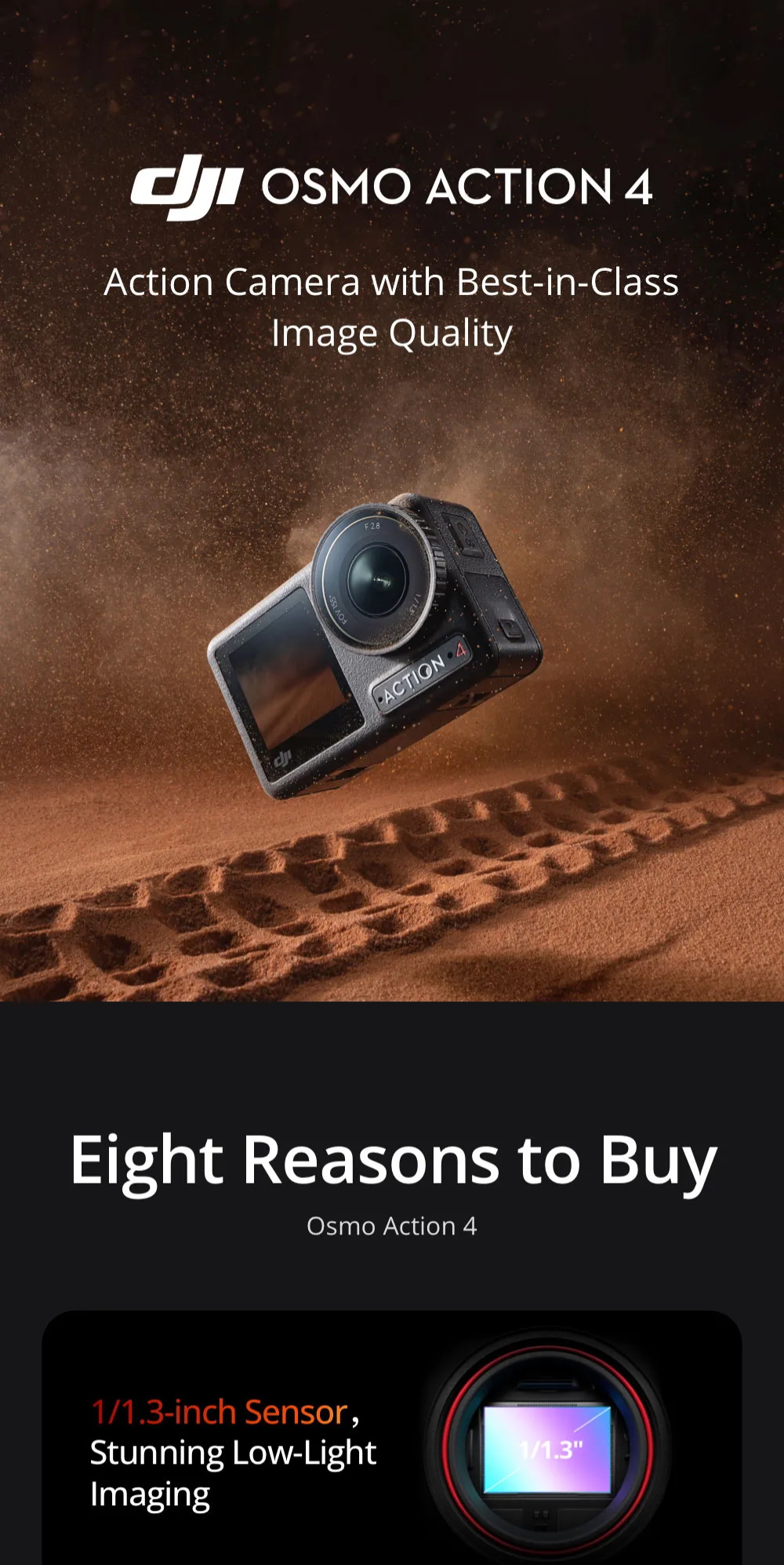 DJI Osmo Action 4 Waterproof 4K 120fps Action Camera Long Battery ...