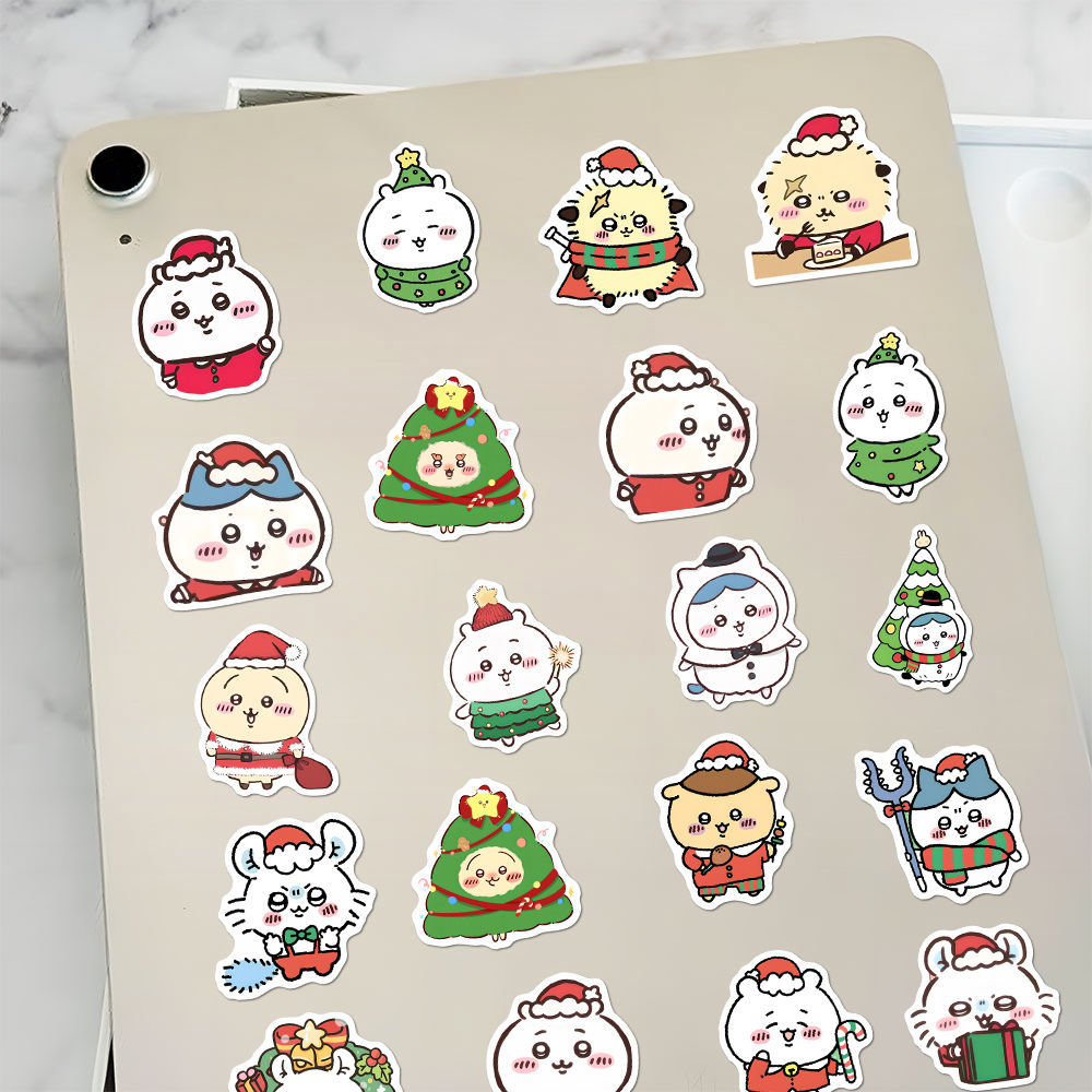 68PCS Cute Chiikawa Christmas Stickers For Kids DIY Notebook Phone ...
