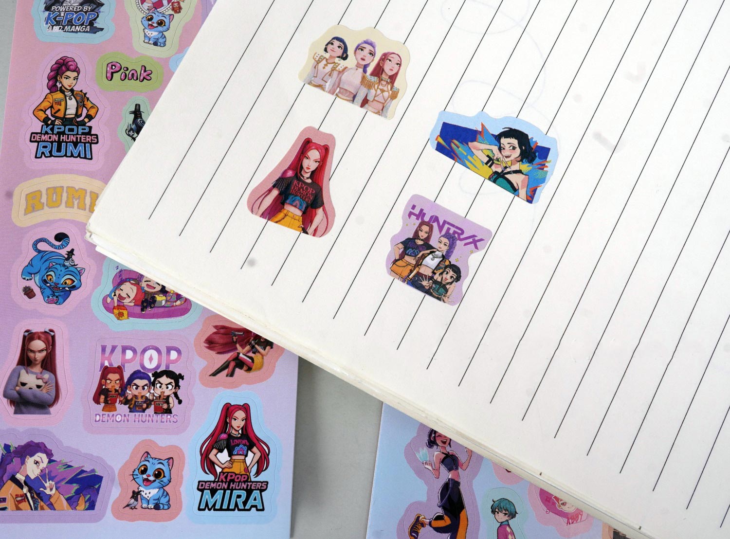 Trendy Kpop Demon Hunters Sticker Book For Kids DIY Notebook Journal ...