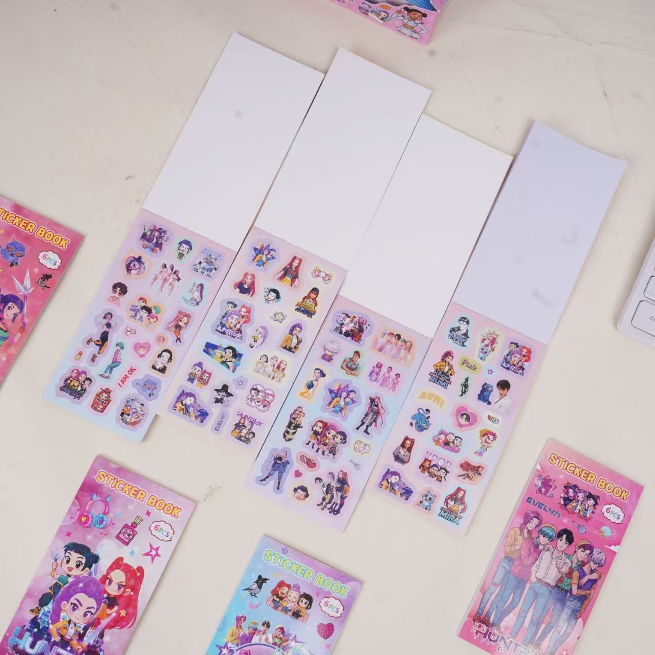 Trendy Kpop Demon Hunters Sticker Book For Kids DIY Notebook Journal ...